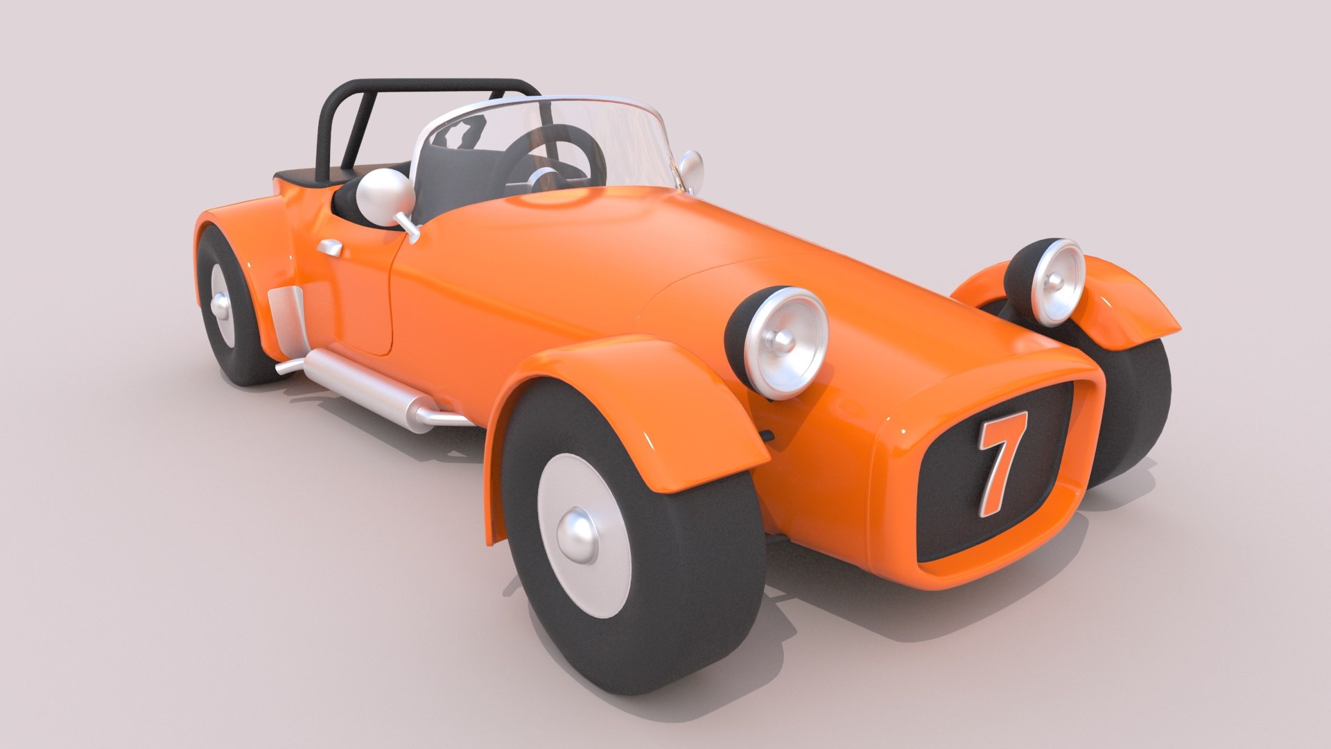 3D toy car racing cartoon - TurboSquid 1638955