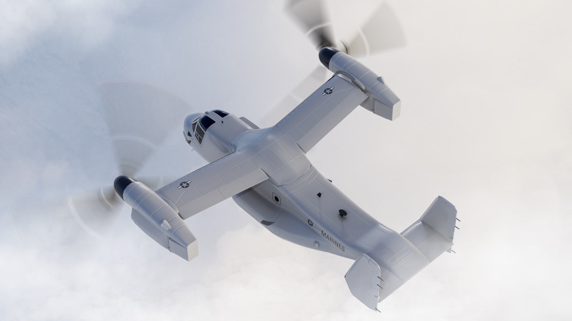 3D Bell V-22 Osprey Tiltrotor - TurboSquid 1504644