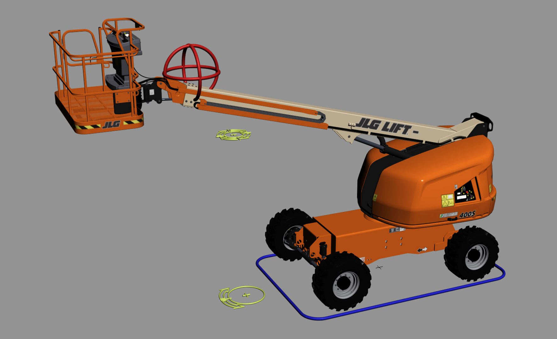 Jlg 400s telescopic boom model - TurboSquid 1350706