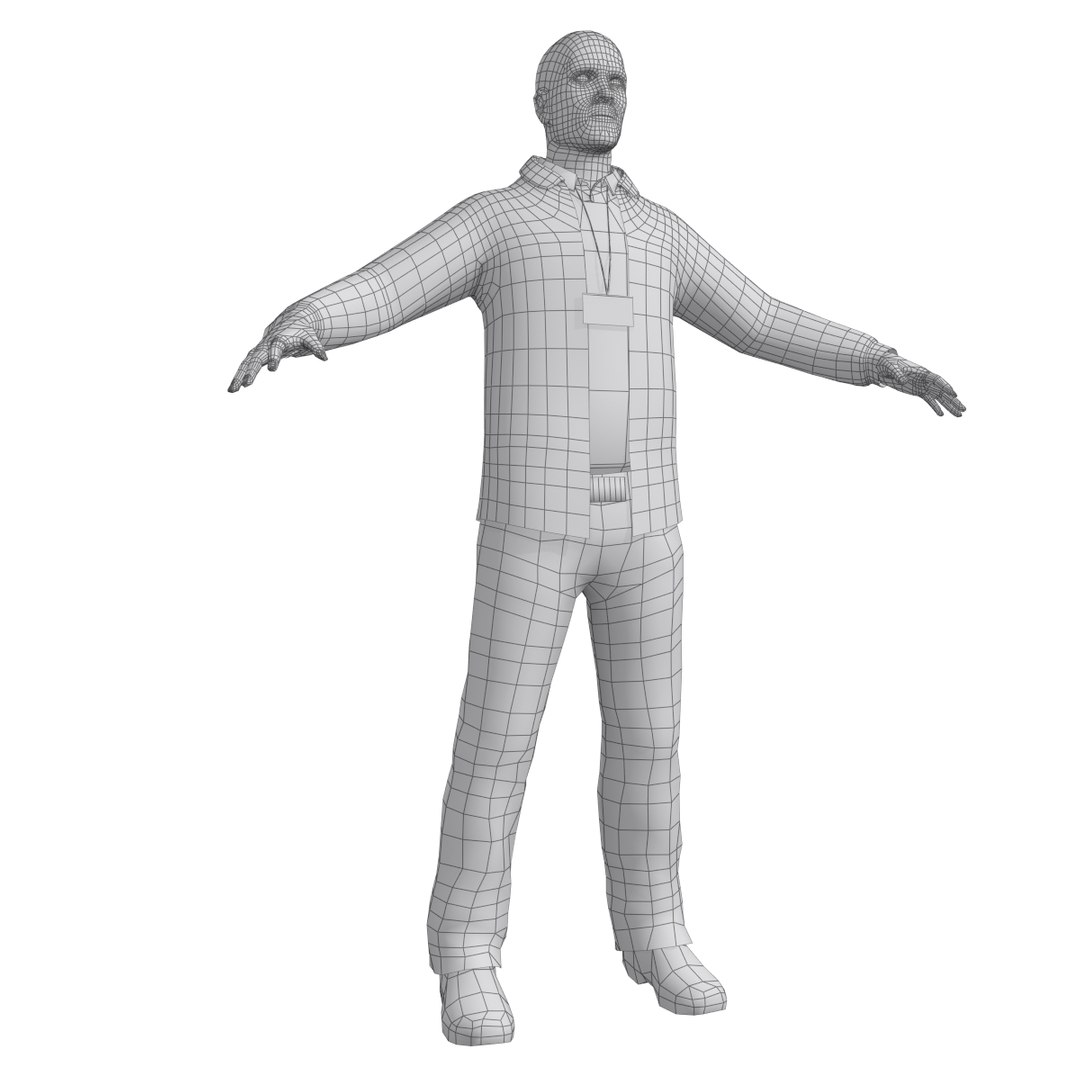 Rigged Fbi Agent 3d Model