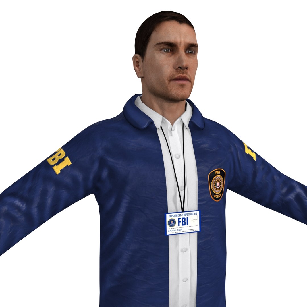 Rigged Fbi Agent 3d Model