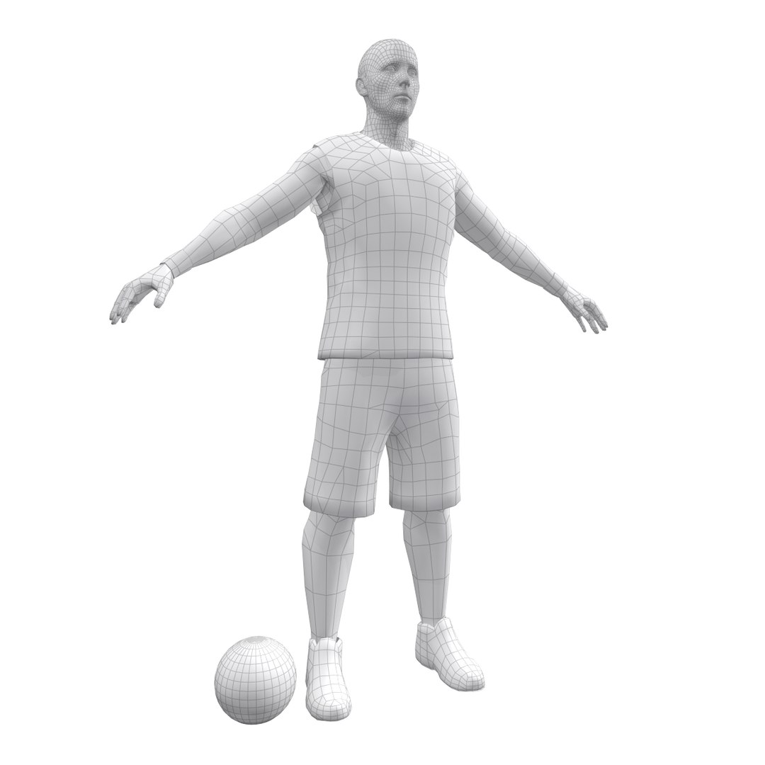 3d Model Basketball Player Ball
