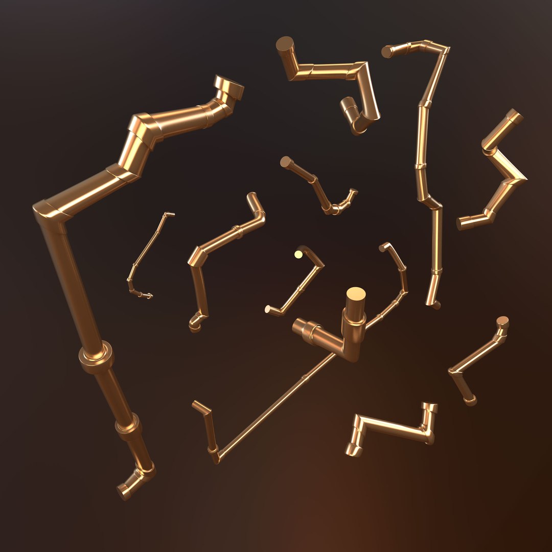 3D Wonky Pipework - TurboSquid 1178904