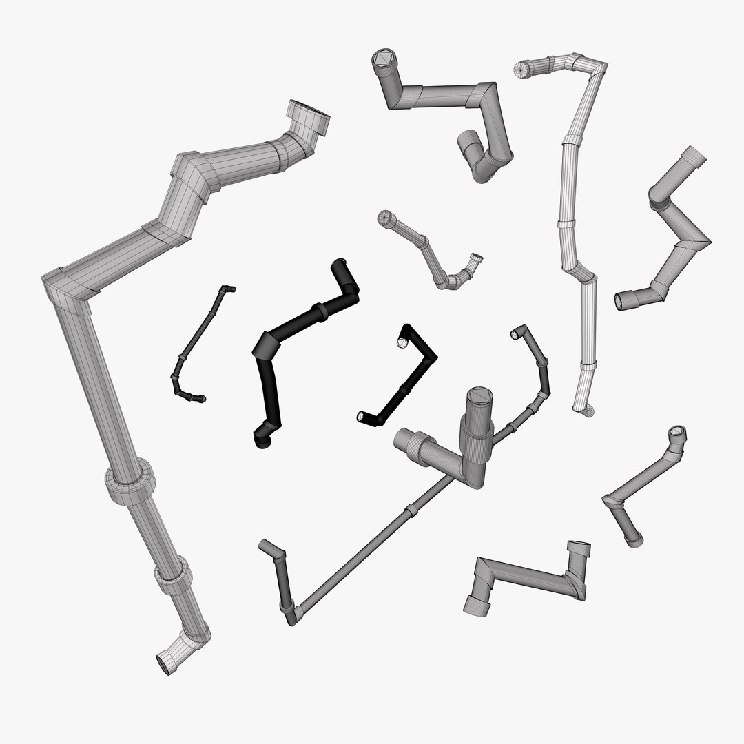 3D Wonky Pipework - TurboSquid 1178904