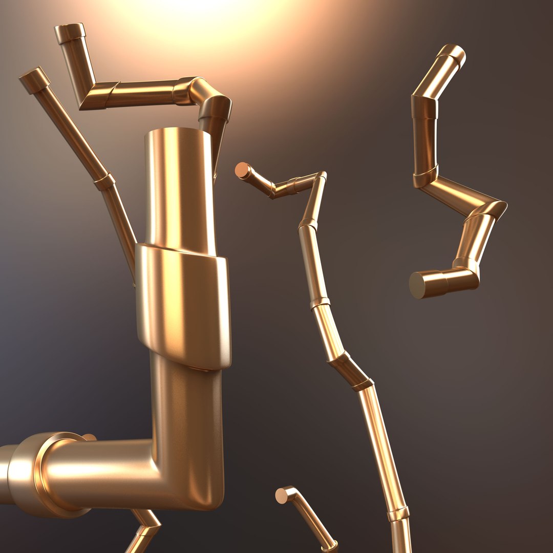 3D Wonky Pipework - TurboSquid 1178904