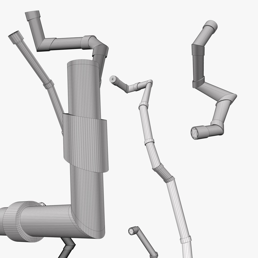 3D Wonky Pipework - TurboSquid 1178904