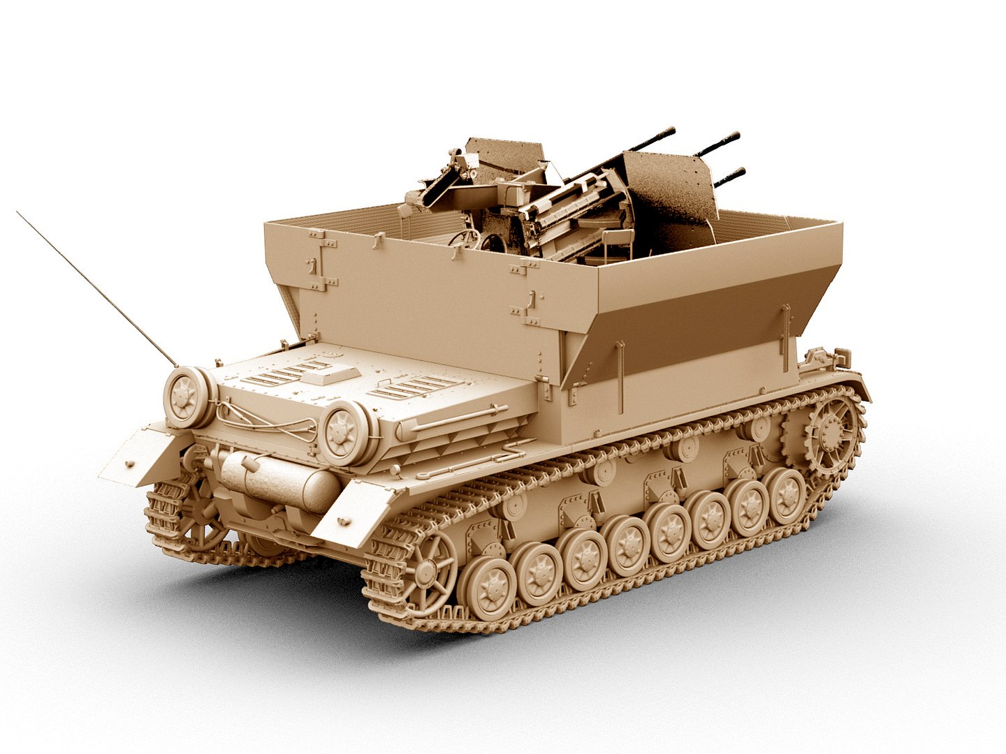 3D Panzer Iv Prototype Mobelwagen - TurboSquid 1706370