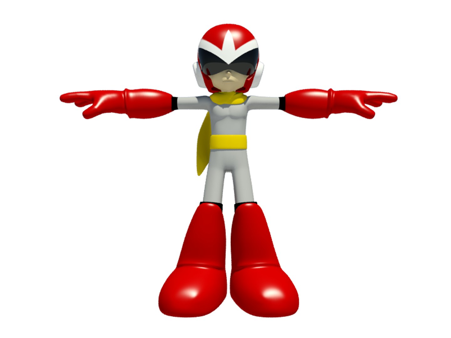 3d Protoman Robot Boy Model