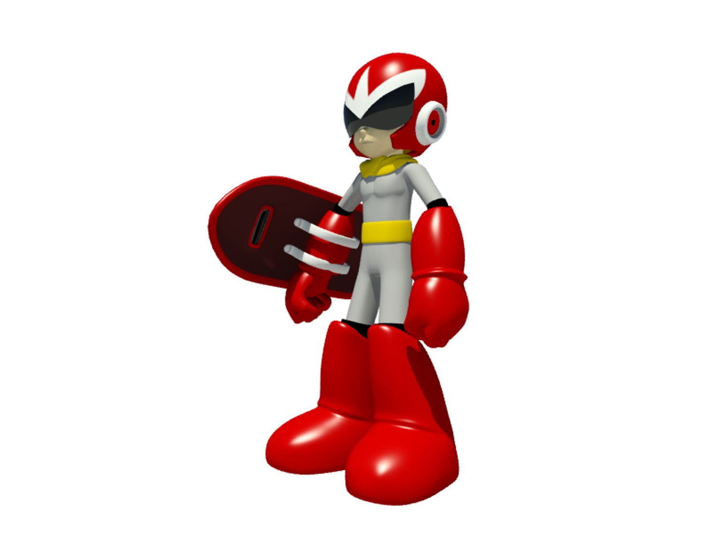 3d Protoman Robot Boy Model