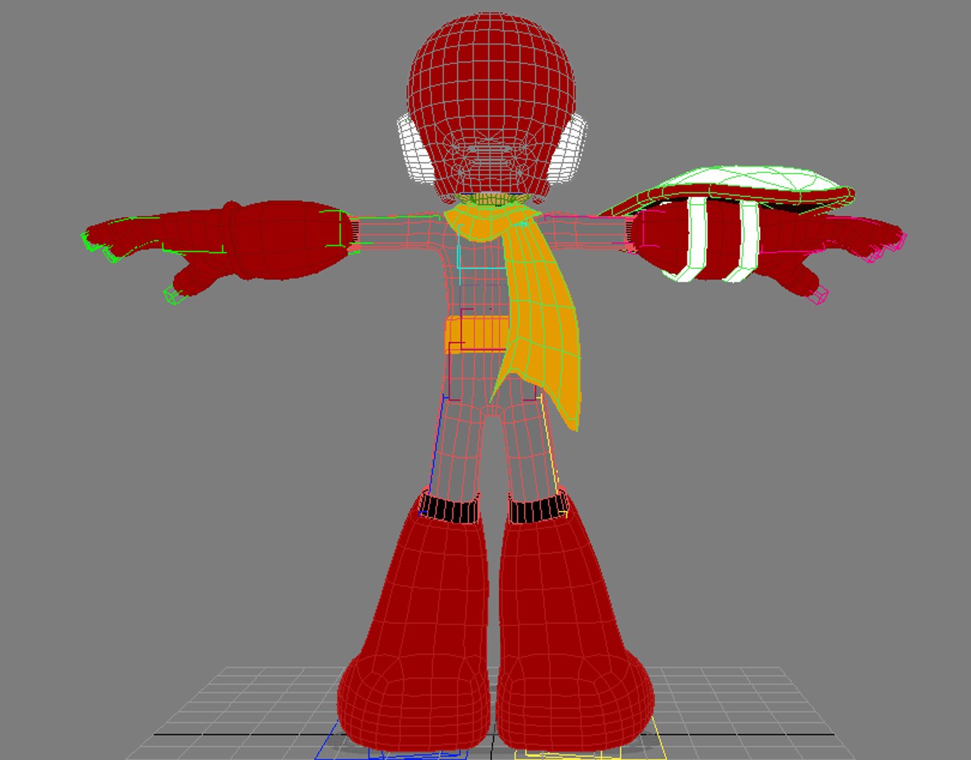 3d Protoman Robot Boy Model