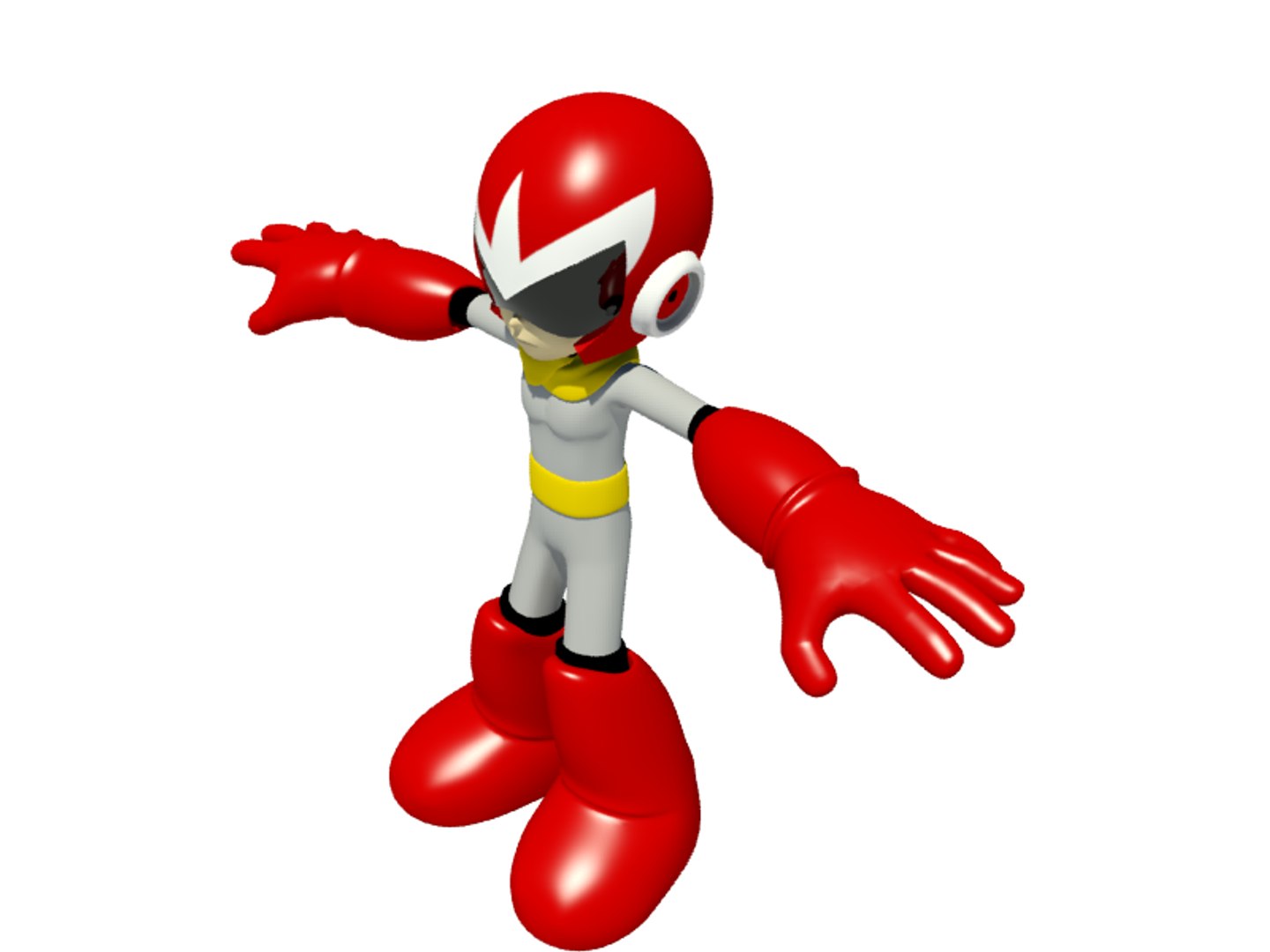 3d Protoman Robot Boy Model