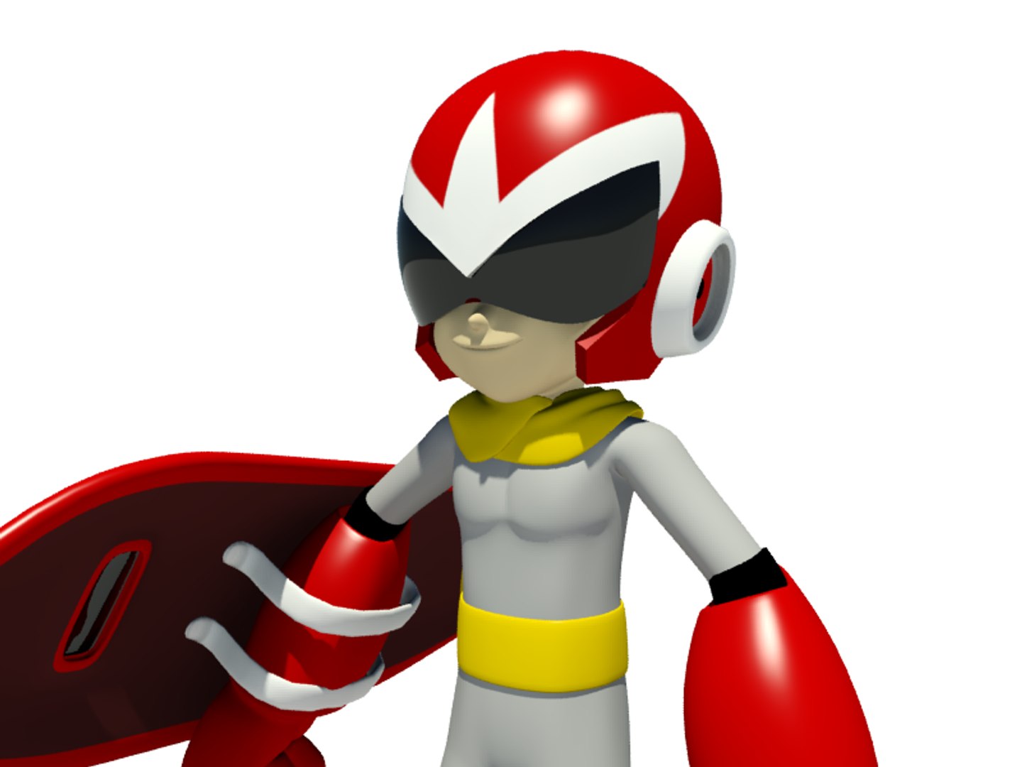 3d Protoman Robot Boy Model