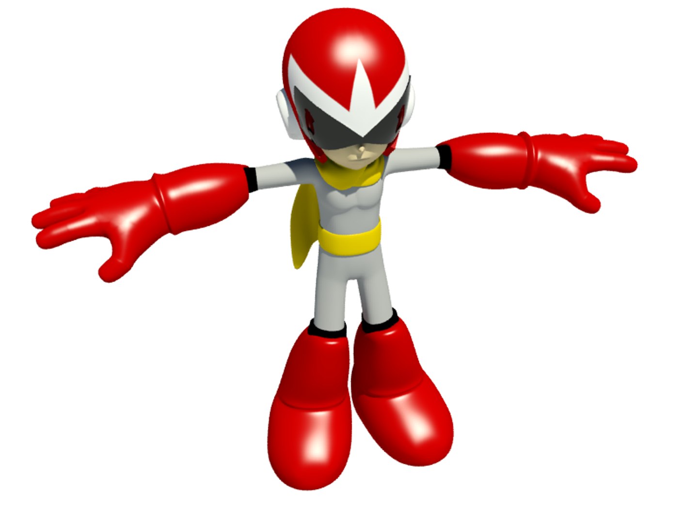 3d Protoman Robot Boy Model