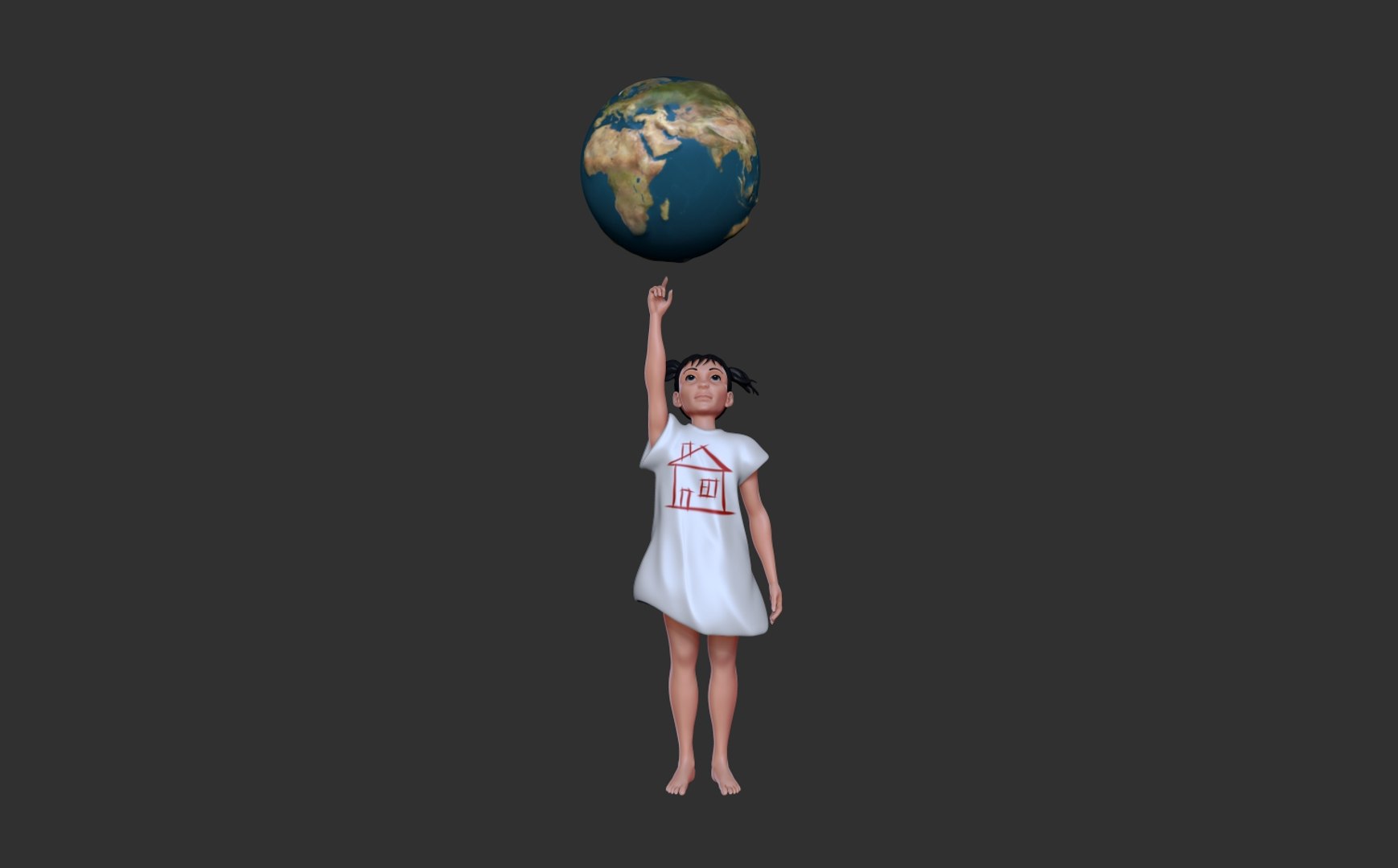 3D Model Earth Child - TurboSquid 1205183