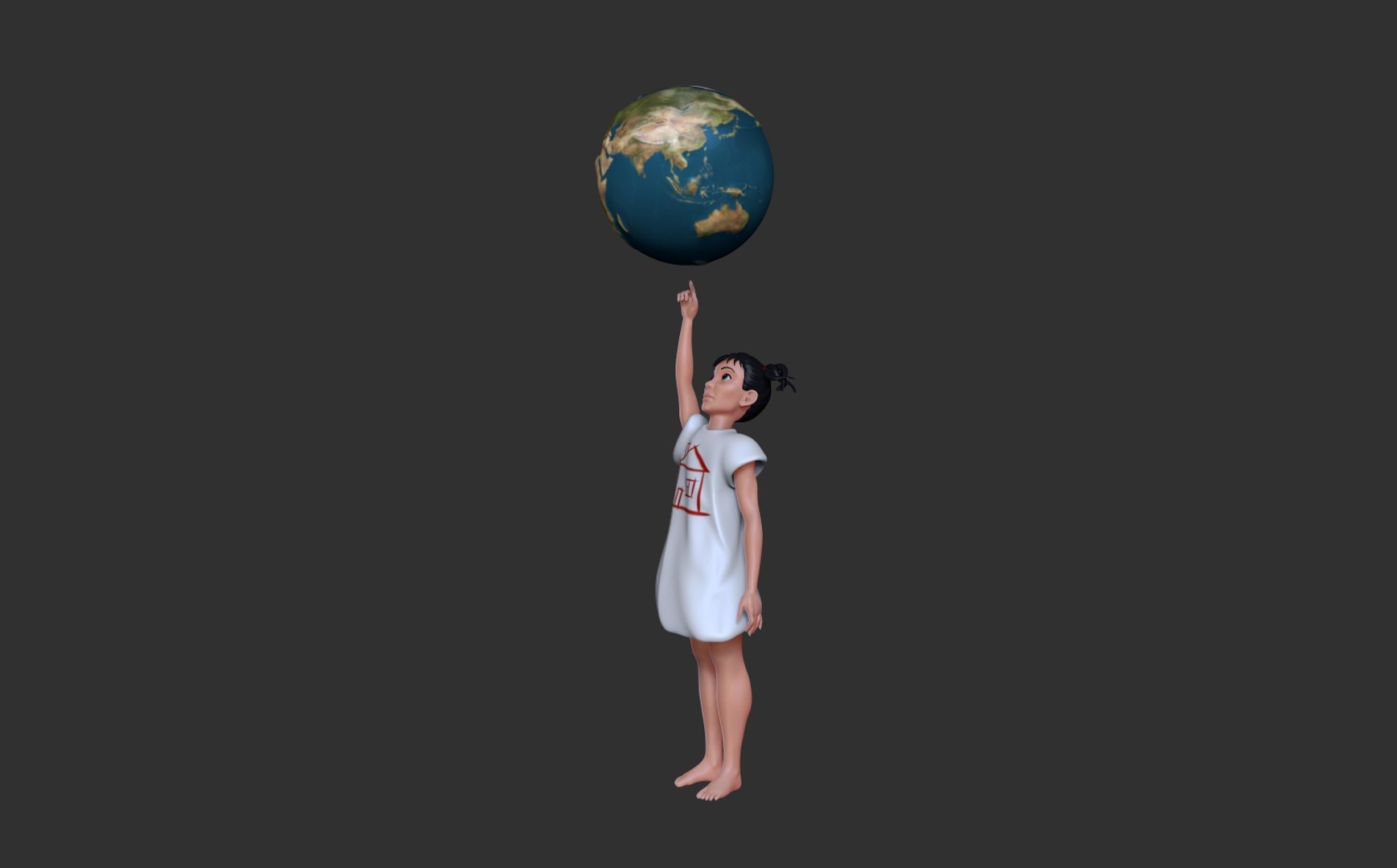 3D Model Earth Child - TurboSquid 1205183