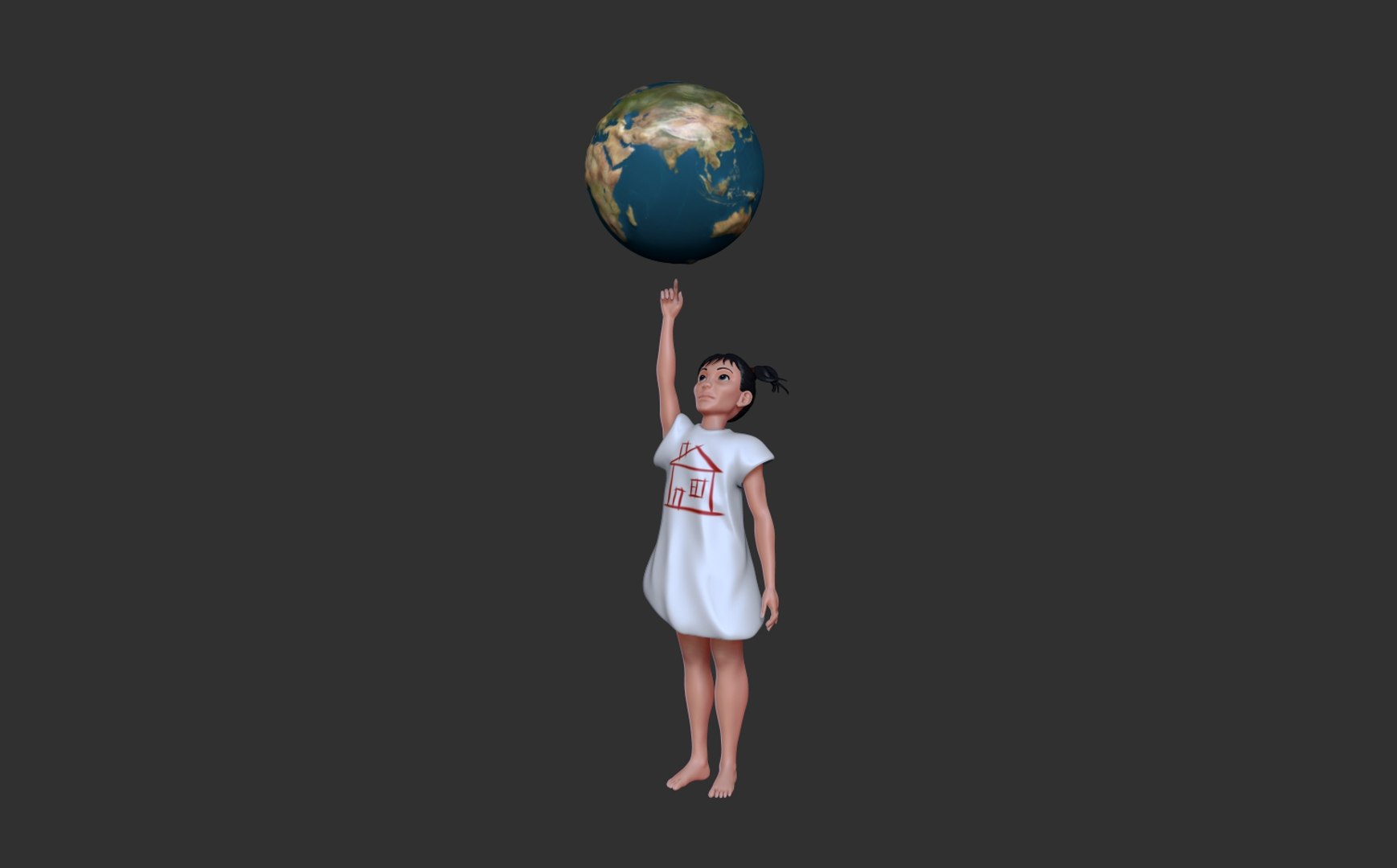 3D Model Earth Child - TurboSquid 1205183