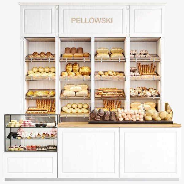 modelo 3d Diseño de panadería Pastelería postres pan - TurboSquid 2167028
