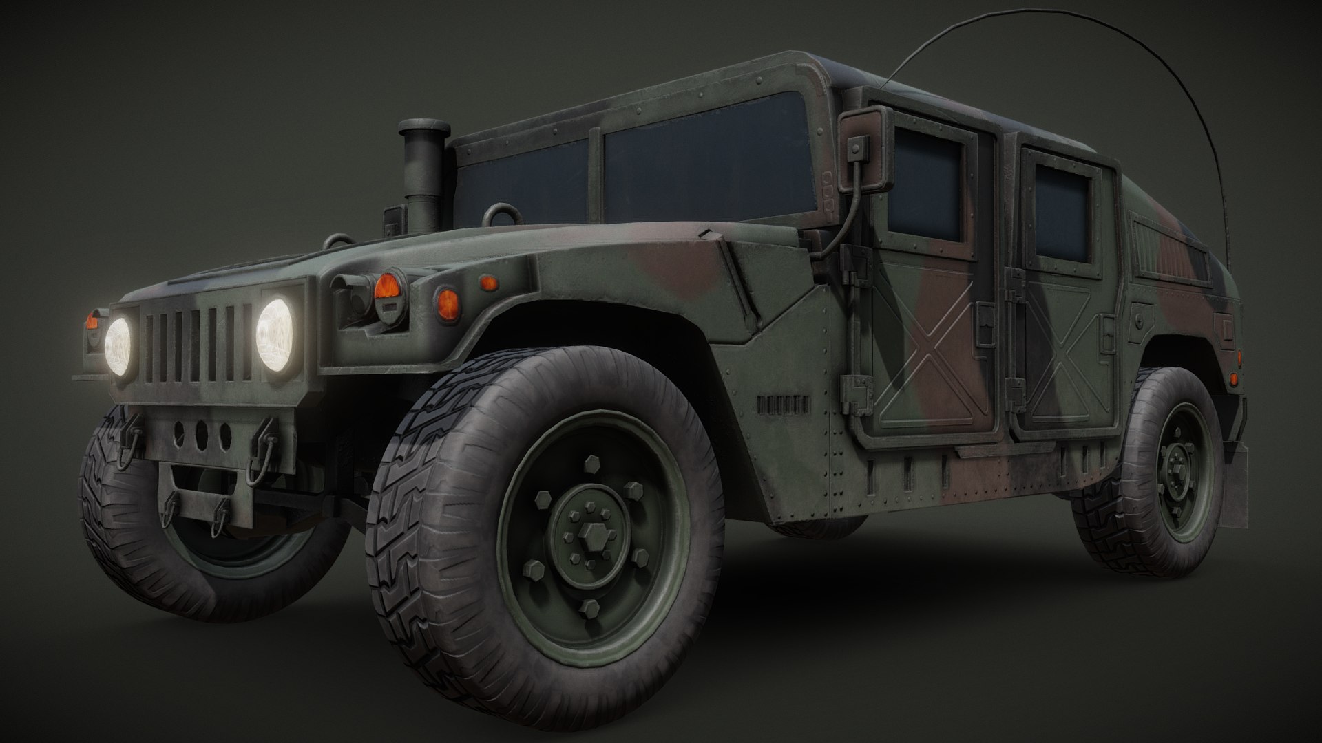 3D Humvee Model - TurboSquid 2094356
