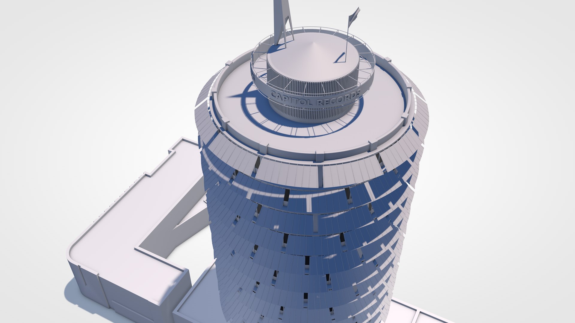 3D Capitol Records Building Model - TurboSquid 1296877