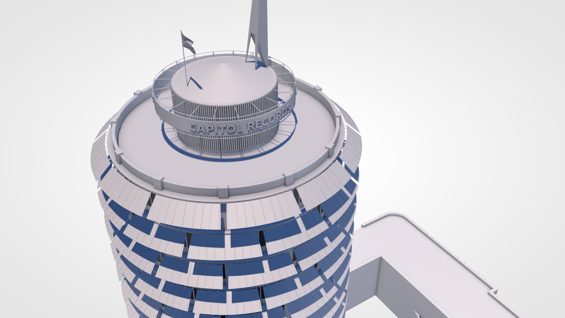 3D Capitol Records Building Model - TurboSquid 1296877