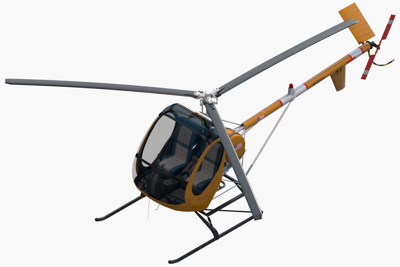 Hughes 269 Schweizer 3D Model - TurboSquid 1803640
