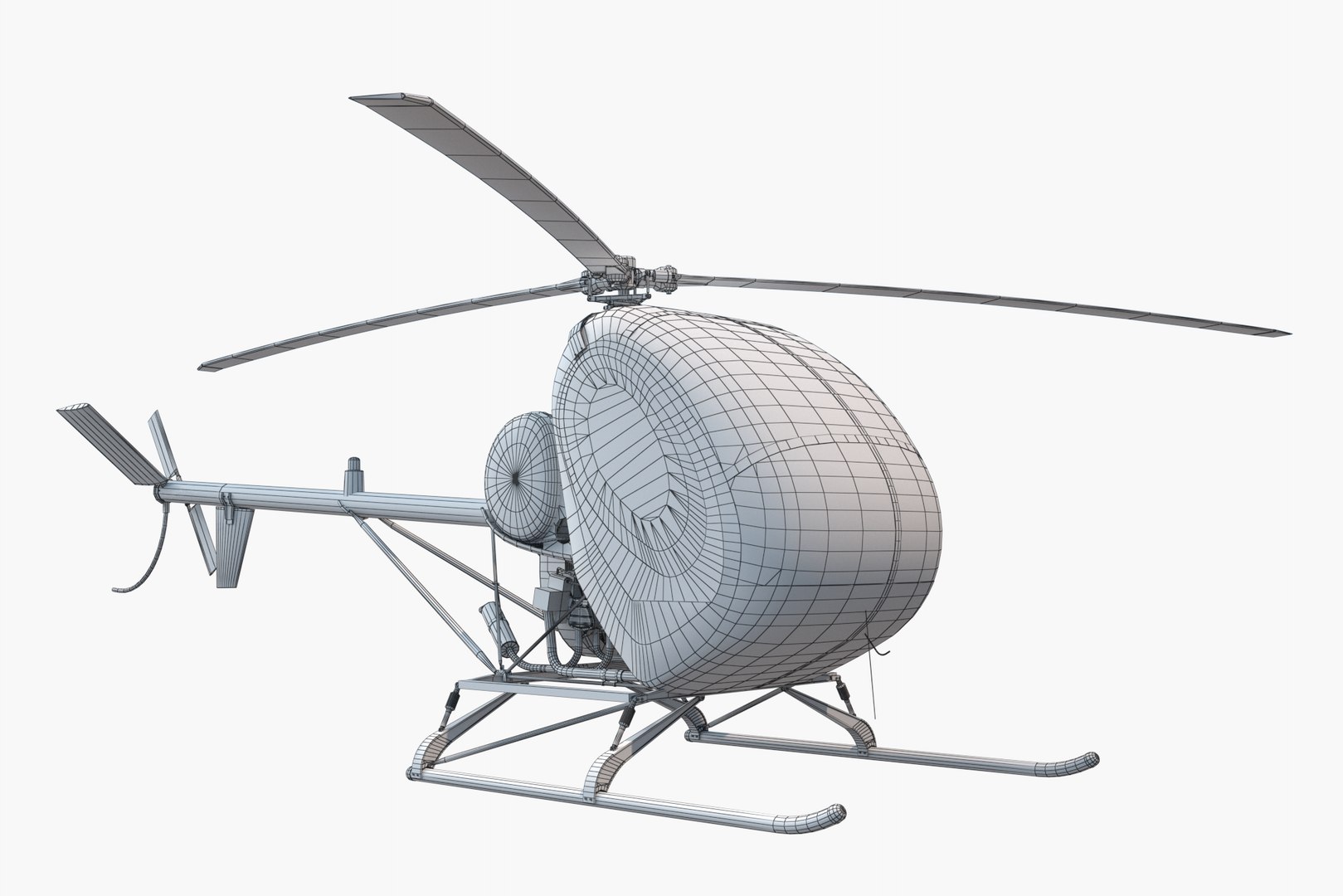 Hughes 269 Schweizer 3D Model - TurboSquid 1803640