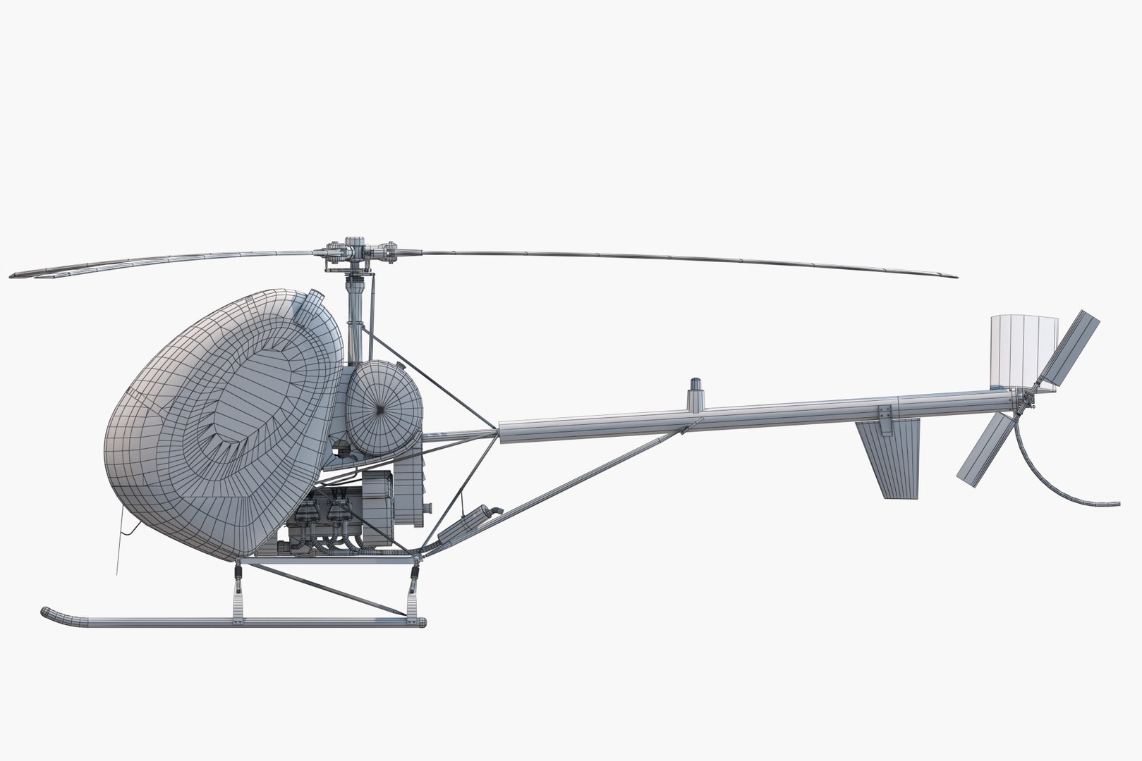 Hughes 269 Schweizer 3D Model - TurboSquid 1803640
