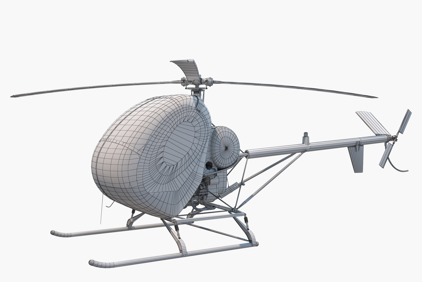 Hughes 269 Schweizer 3D model - TurboSquid 1803640