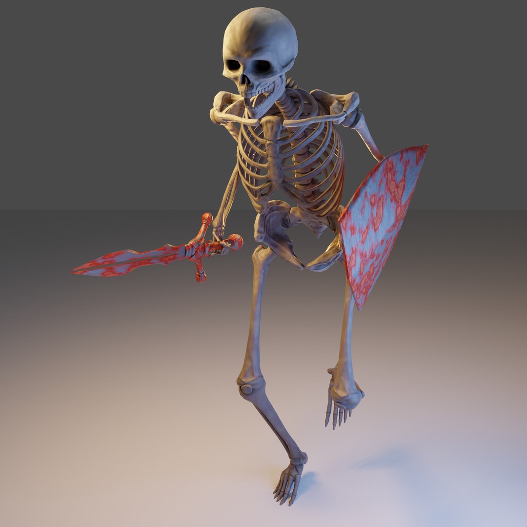 3D Model Rigged Skeleton - Videogame - TurboSquid 1657366