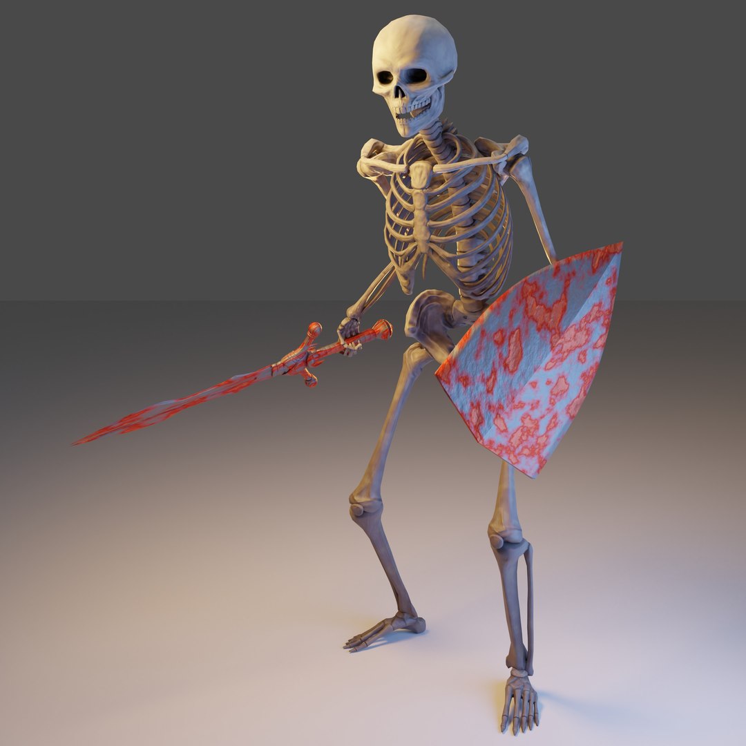 3D Model Rigged Skeleton - Videogame - TurboSquid 1657366