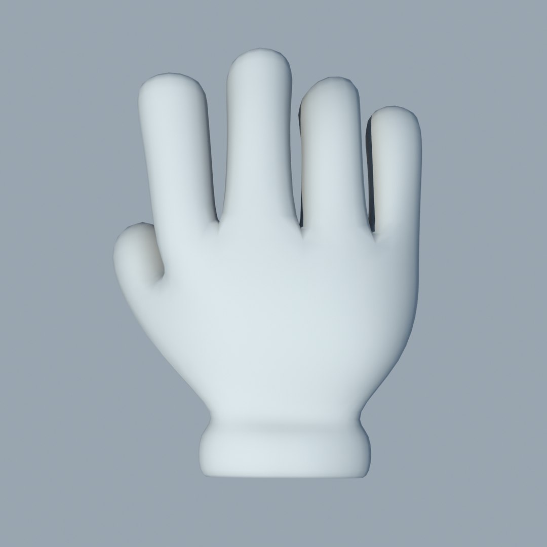 Cartoon Glove Hand Rigged 3D - TurboSquid 1389560