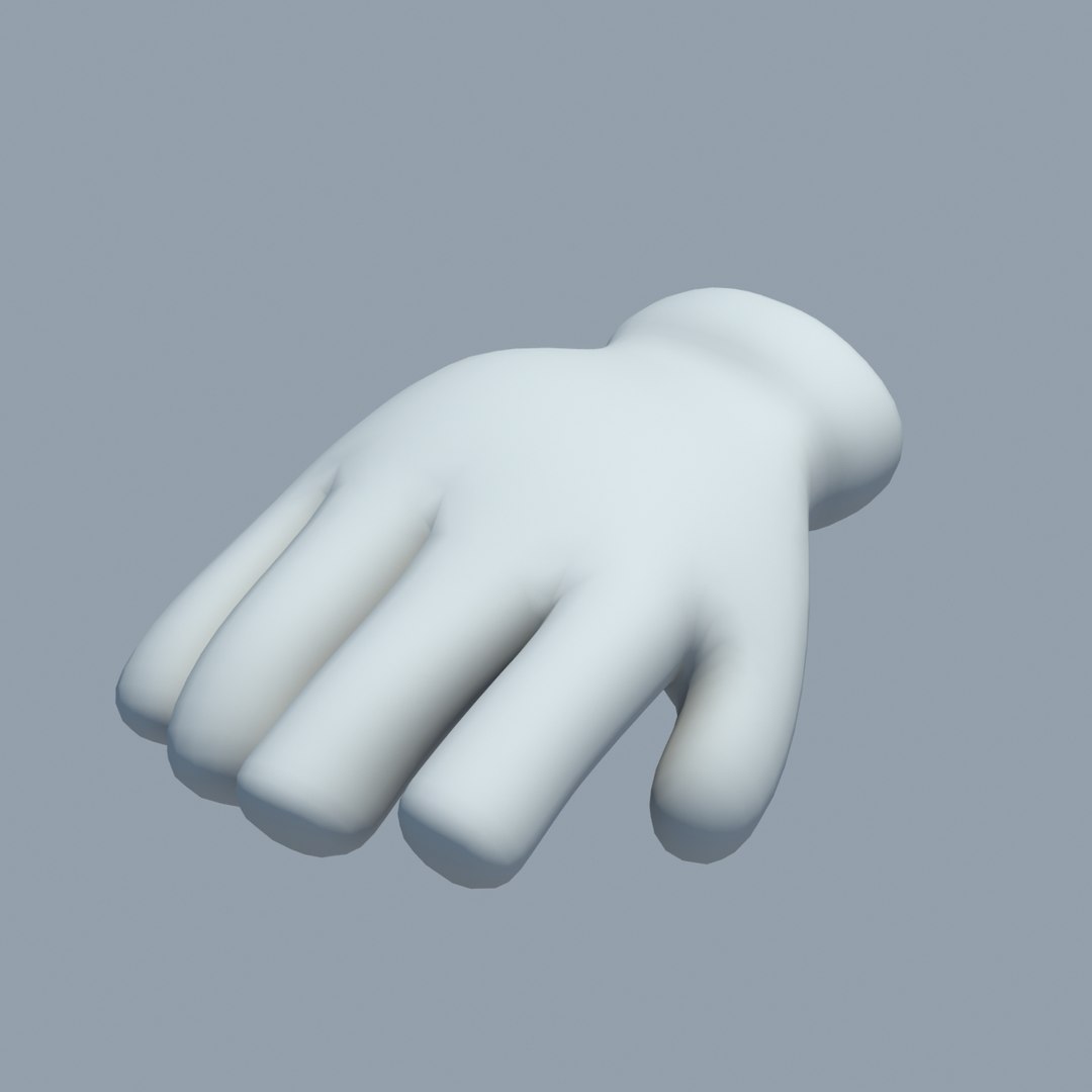 Cartoon Glove Hand Rigged 3D - TurboSquid 1389560