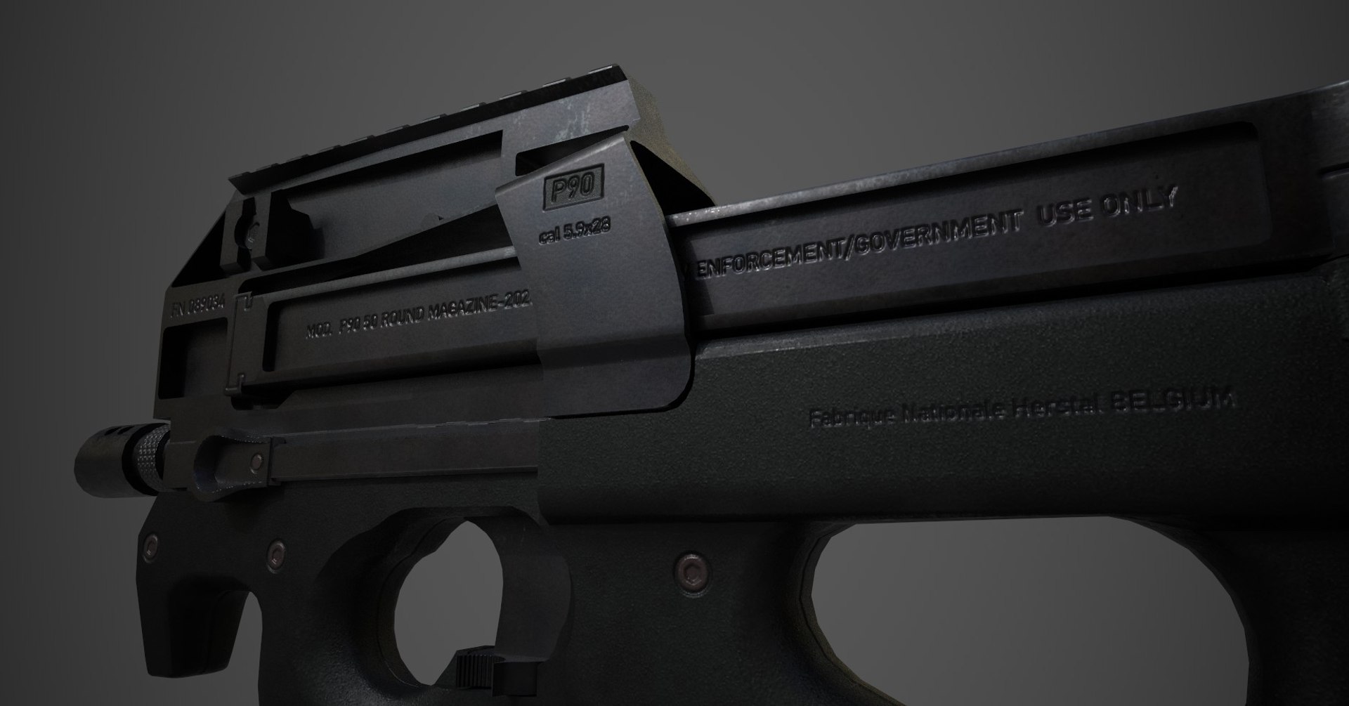 P90 guns model - TurboSquid 1562381