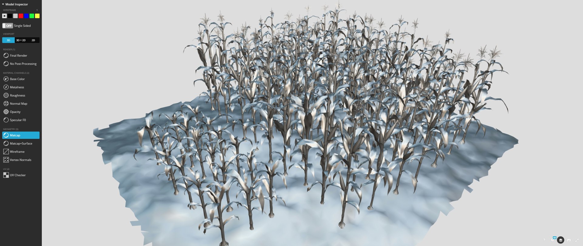 Corn Field Model - TurboSquid 1817419