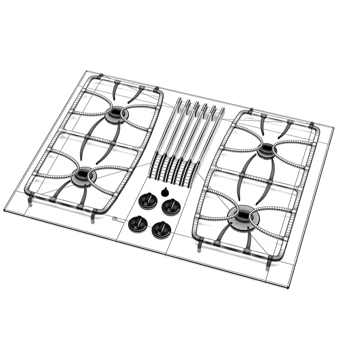 Gas Hob Electric Grille Max