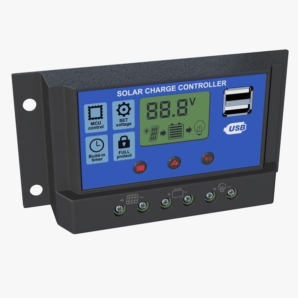 modelo 3d Controlador de carga solar - TurboSquid 2119423