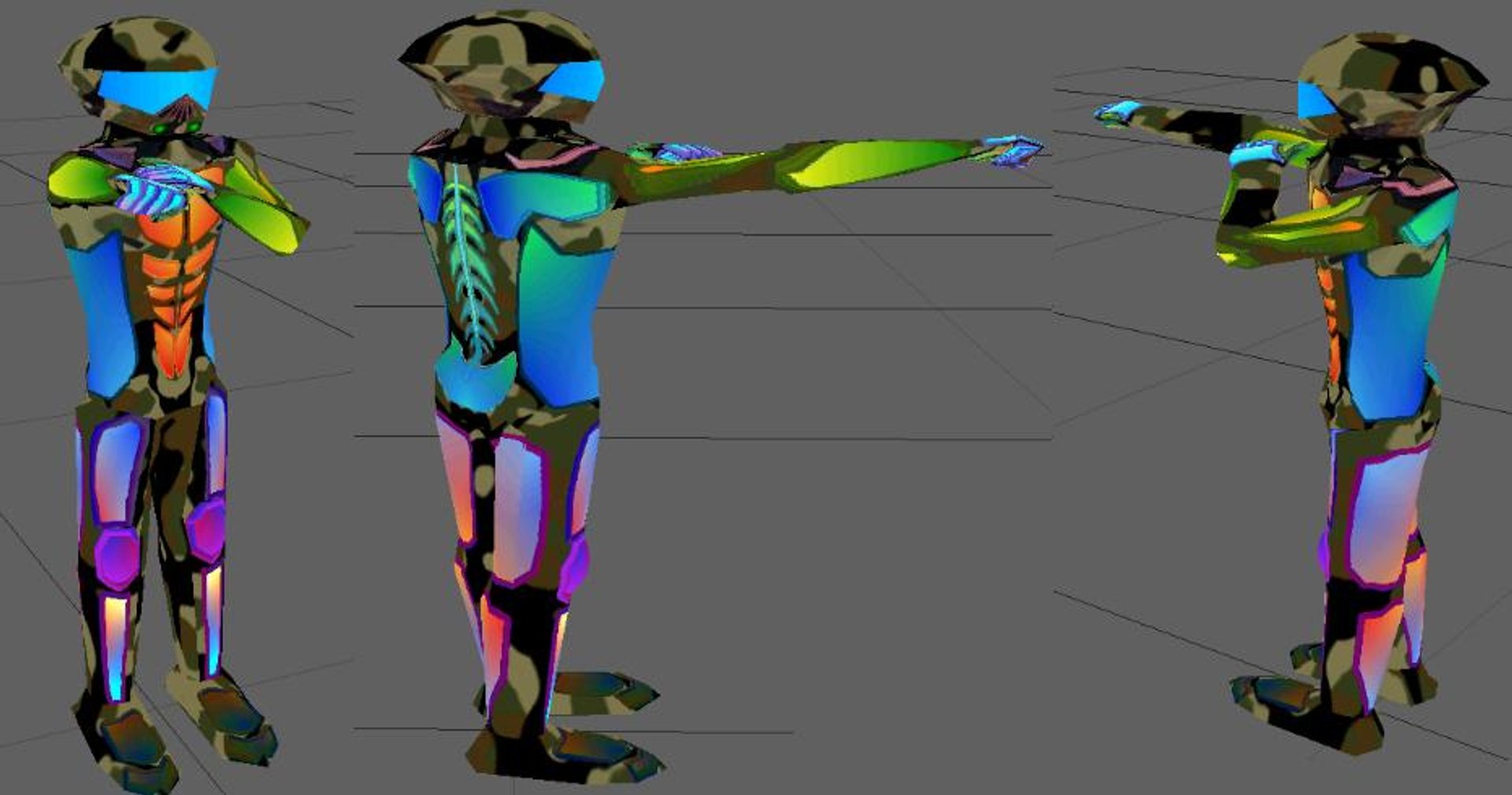 Free 3ds Model Humanoid Exoskeleton