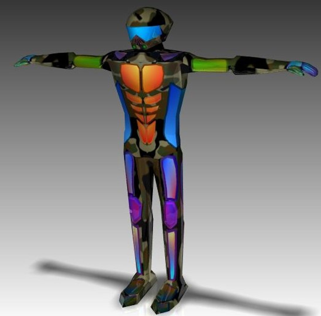 Free 3ds Model Humanoid Exoskeleton
