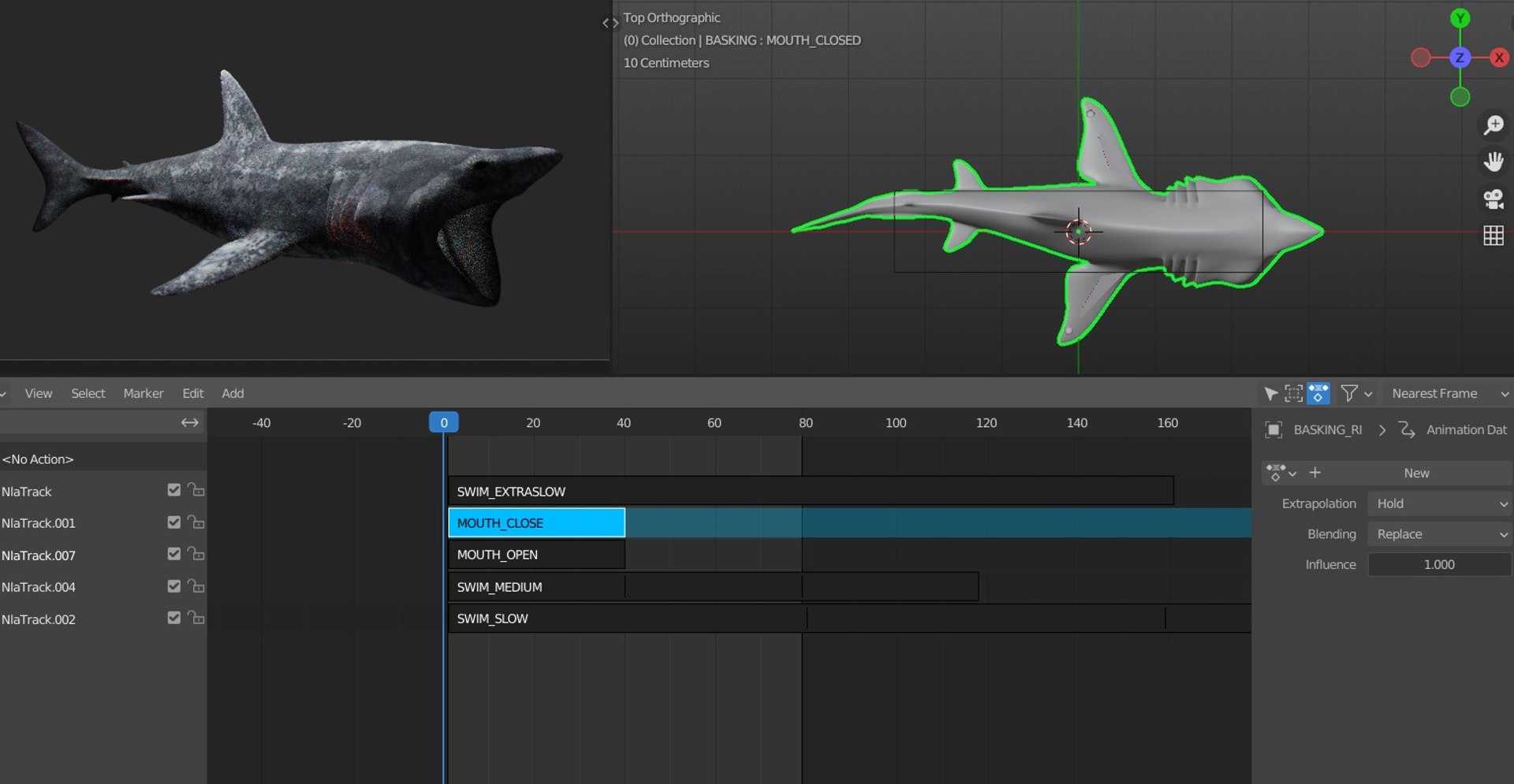Animated Basking Shark model - TurboSquid 2044440