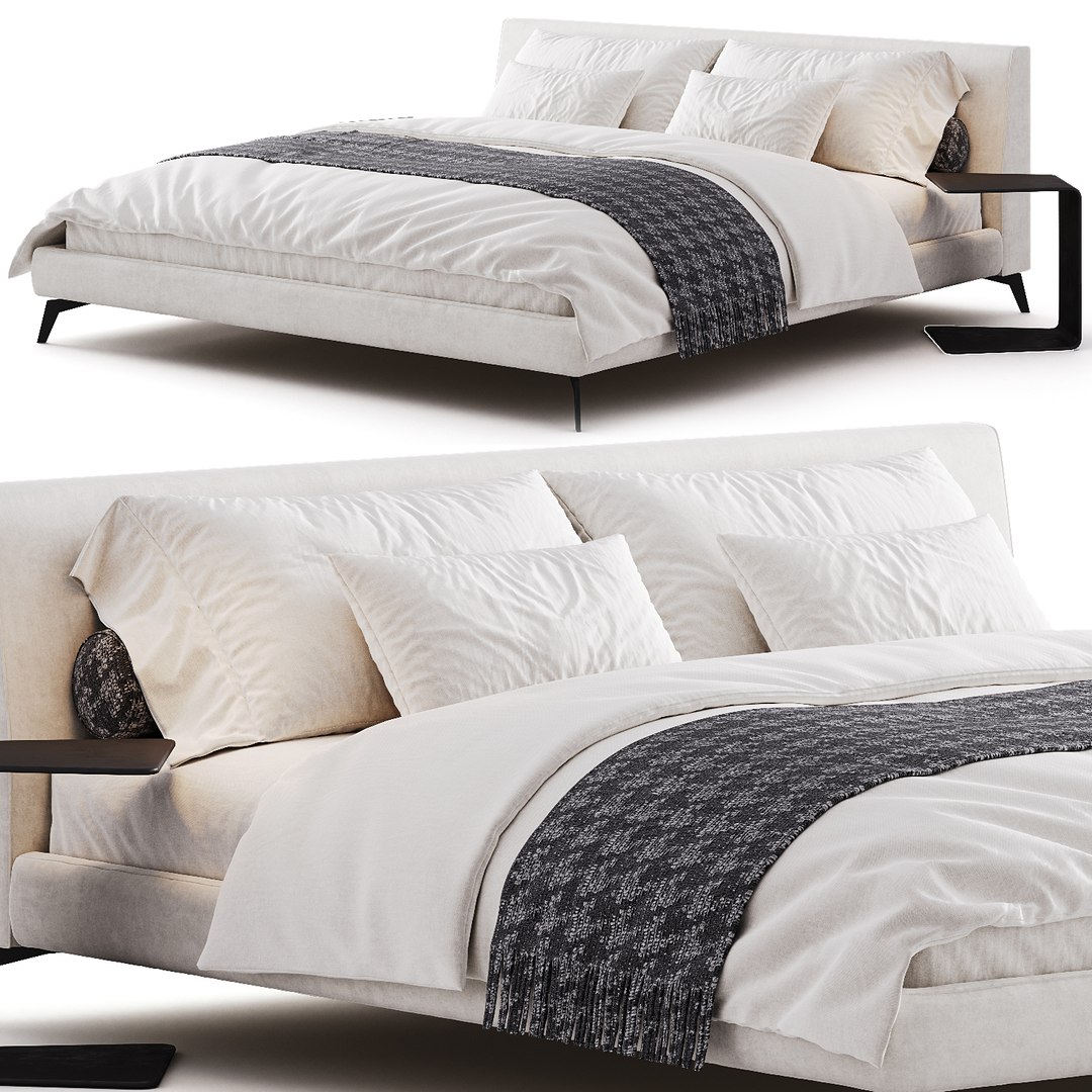 3D Meridiani Louis Up Bed - TurboSquid 2313913