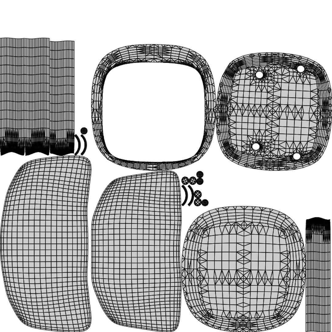 Mikado Chair Inspiration Vitra 3D - TurboSquid 2347309