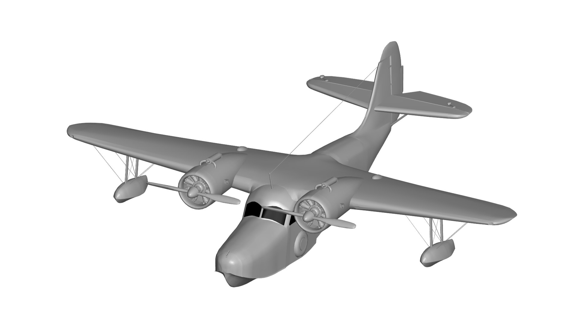 Grumman G-21 3D Model - TurboSquid 1987114