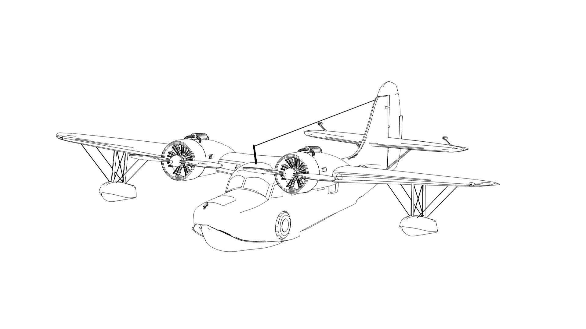 Grumman G-21 3D Model - TurboSquid 1987114