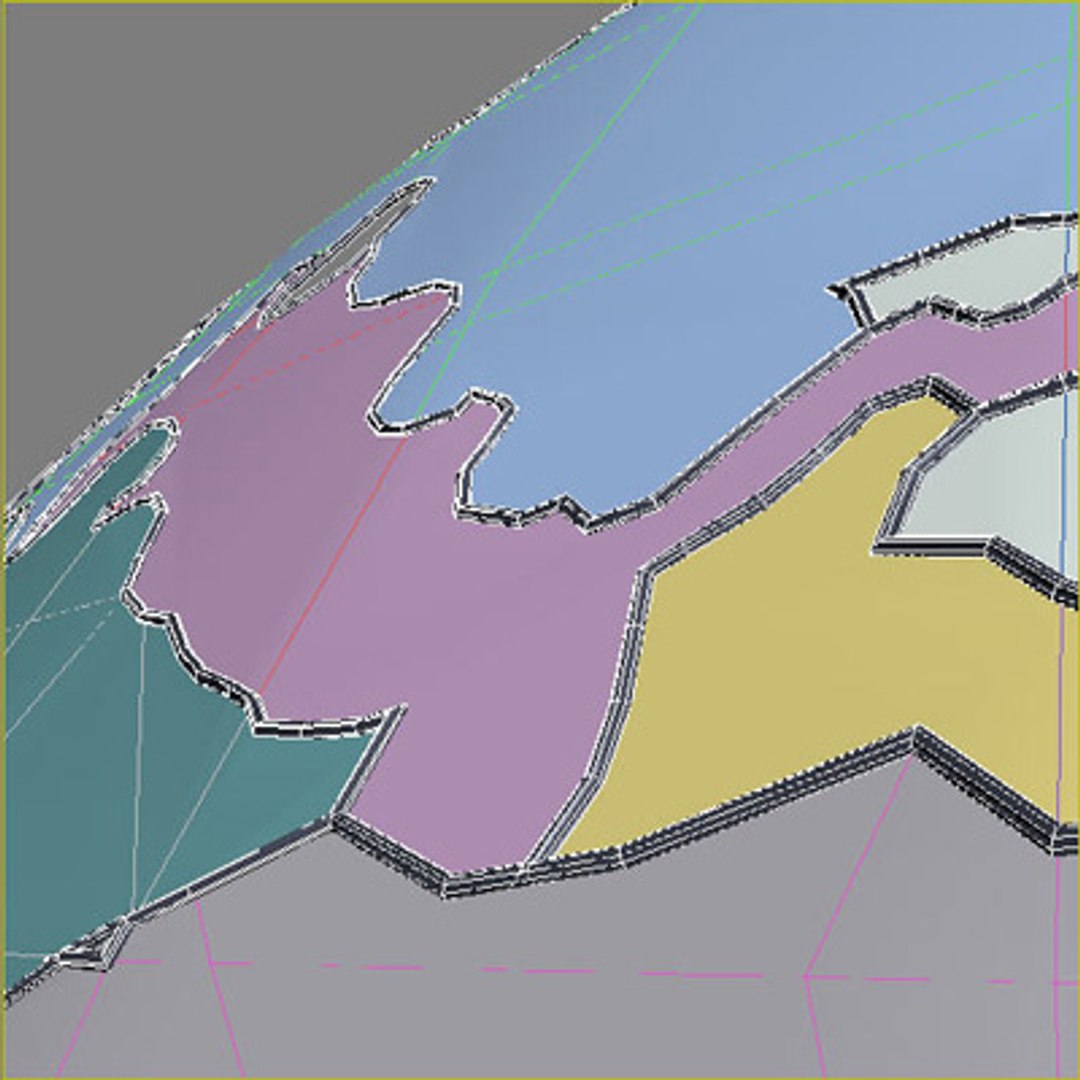 Lands Mapping Earth 3d Model