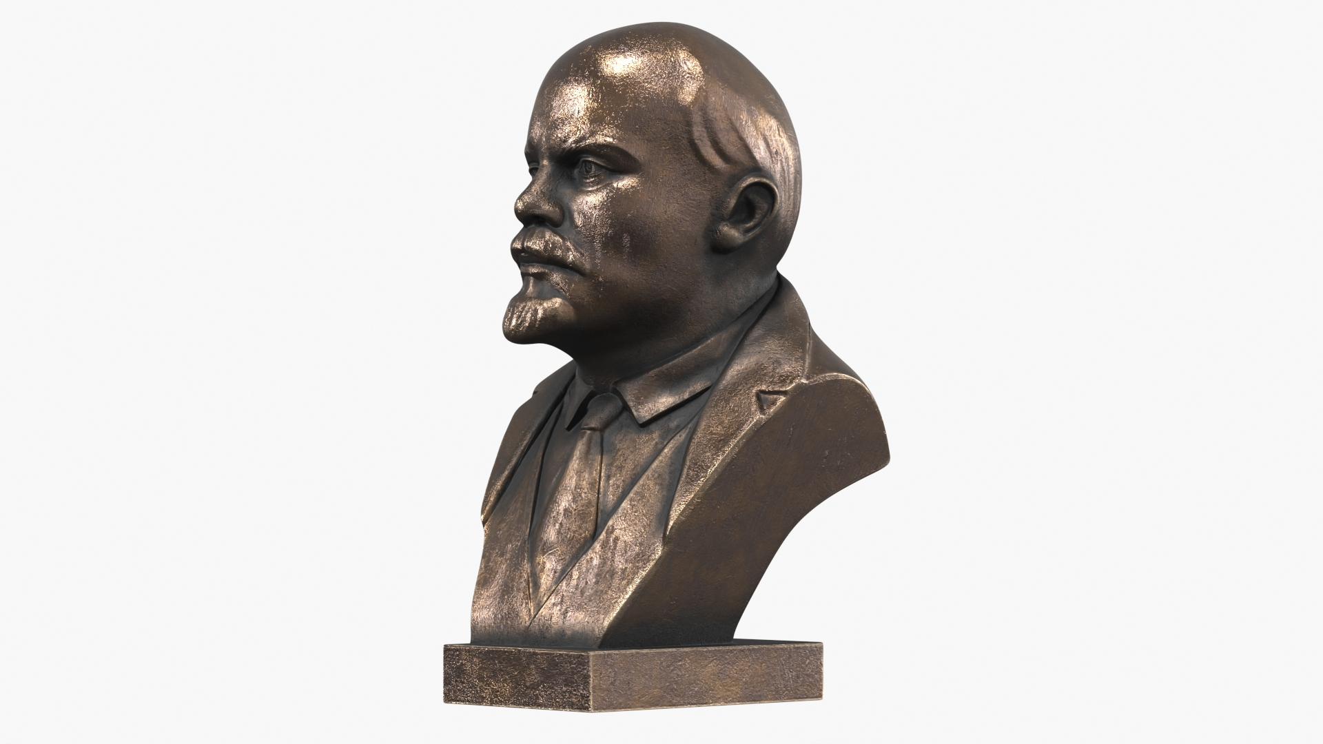 Bust Of Lenin Soviet Revolutionary Bronze Model - TurboSquid 2436976