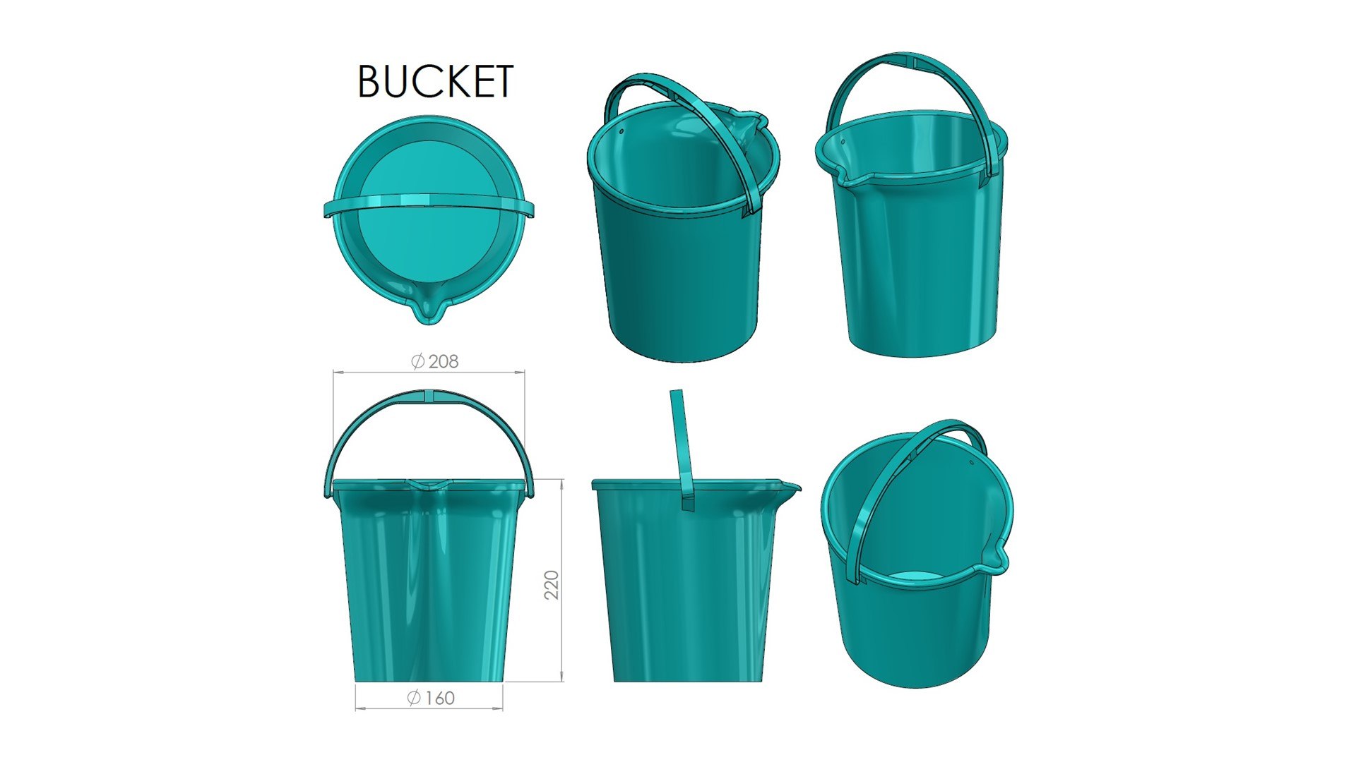 3D Bucket - TurboSquid 2100821
