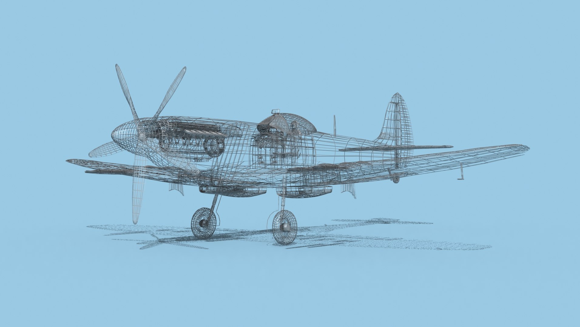 Supermarine Spitfire Mk XXII V12 Ireland 3D Model - TurboSquid 1925745