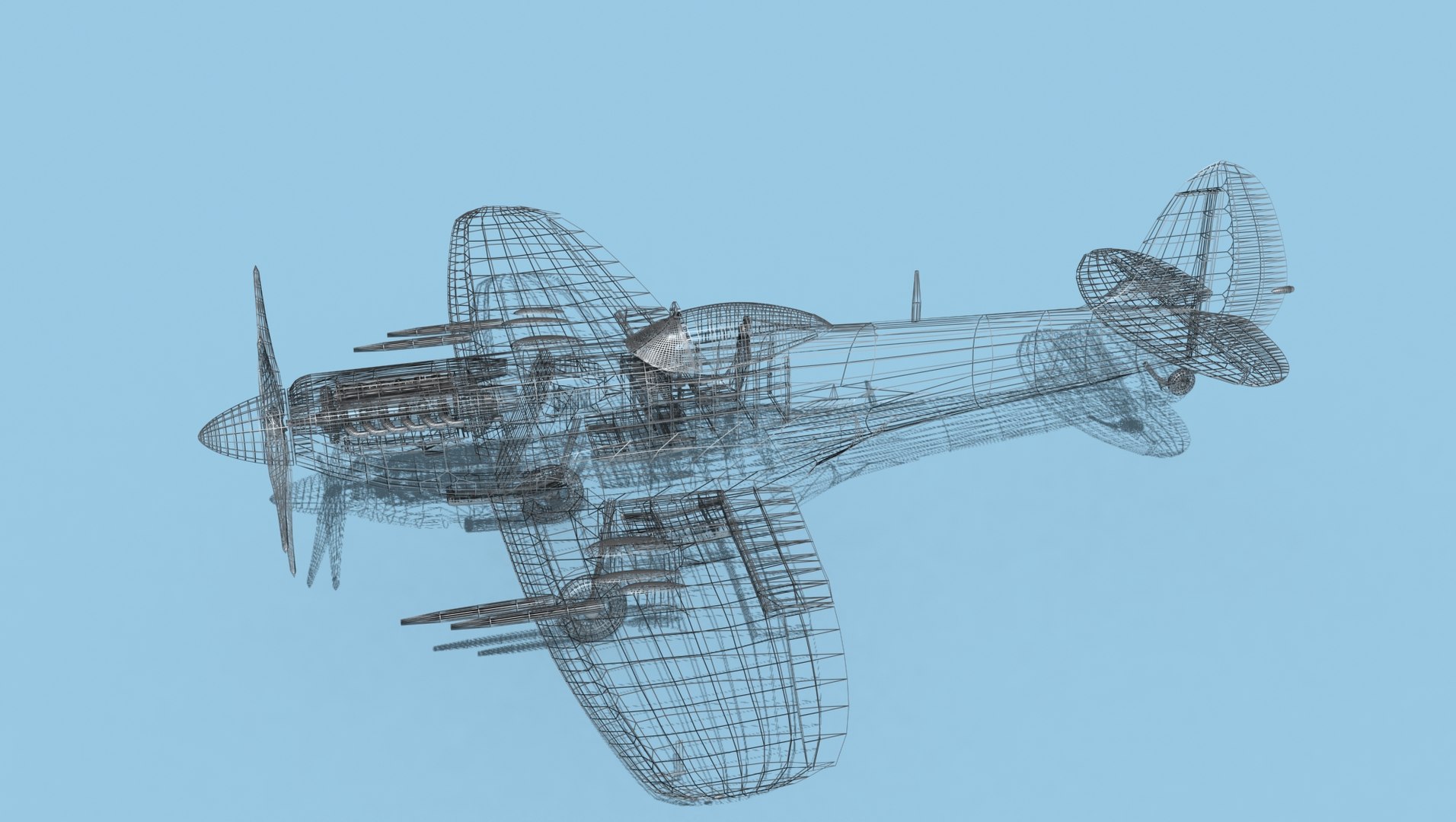 Supermarine Spitfire Mk XXII V12 Ireland 3D Model - TurboSquid 1925745