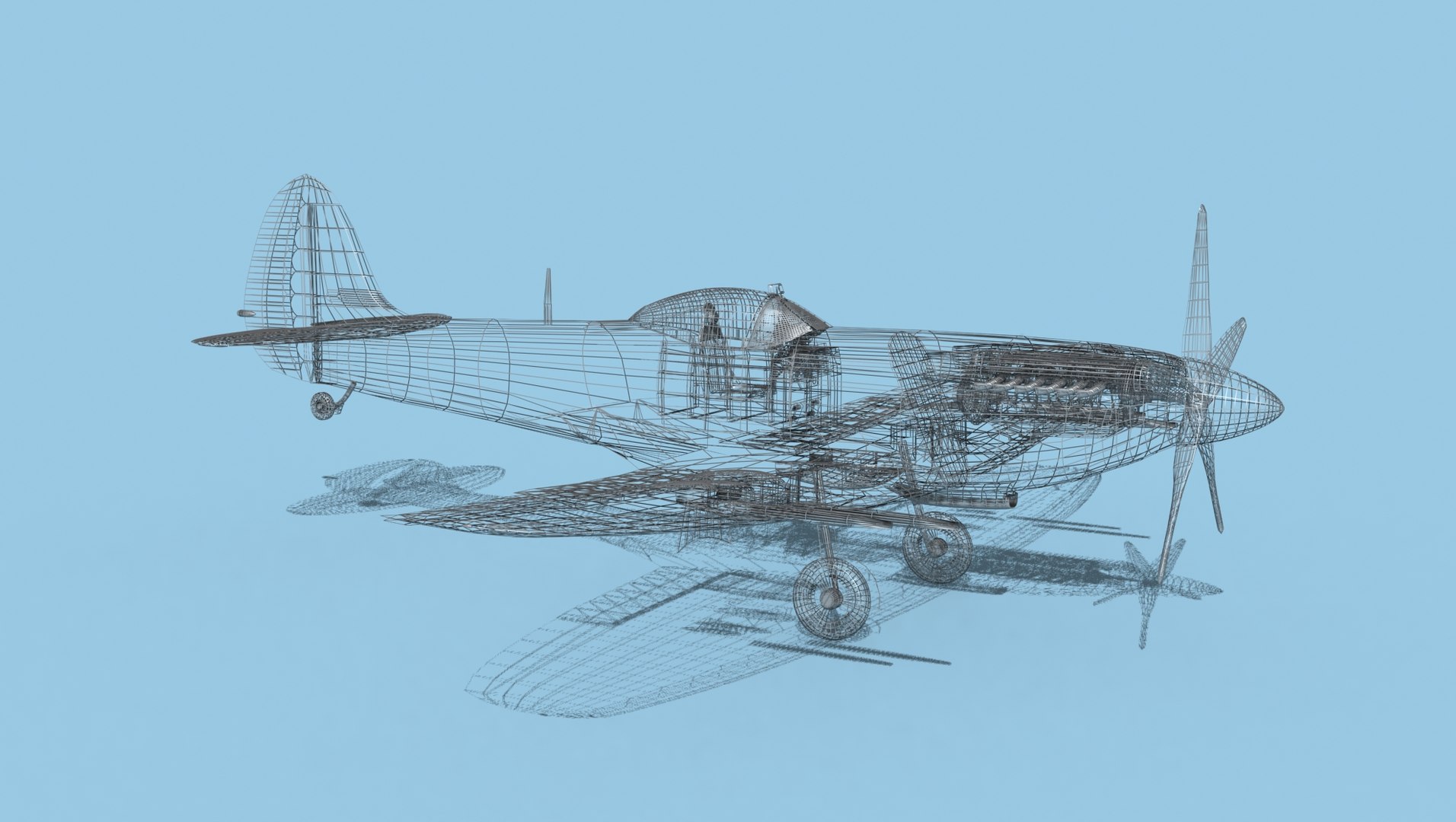 Supermarine Spitfire Mk XXII V12 Ireland 3D Model - TurboSquid 1925745