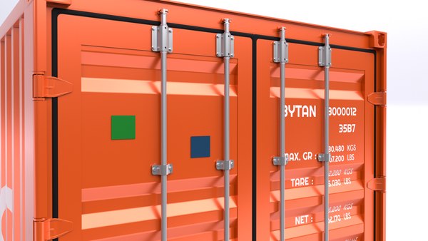 컨테이너 20 피트 애니메이션 및 조작 3D 모델 - TurboSquid 1484844